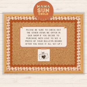 Fall Bulletin Board Borders, Printable Classroom Decoration, Boho ...