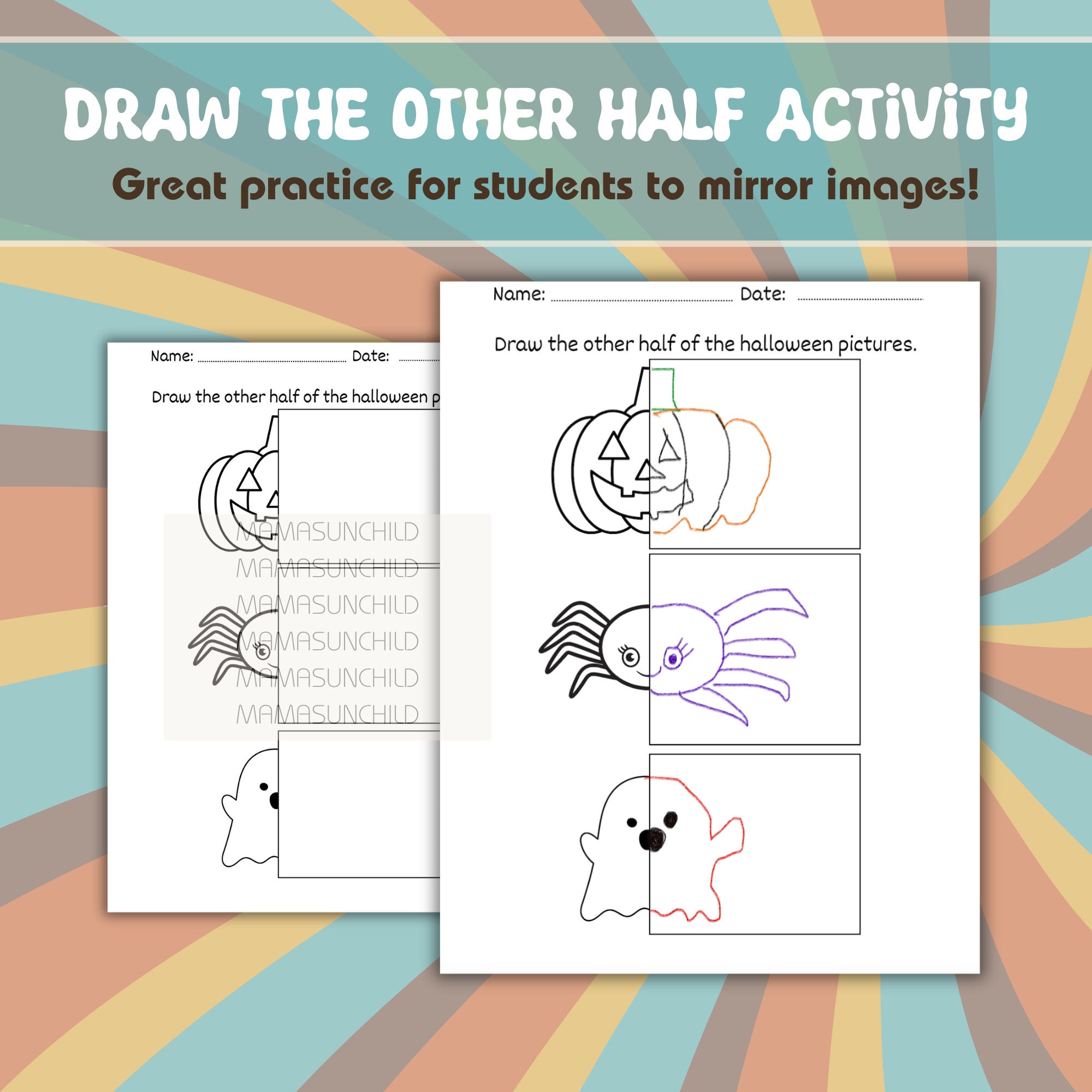 Halloween Classroom Worksheets, Kindergarten First Grade Printable ...