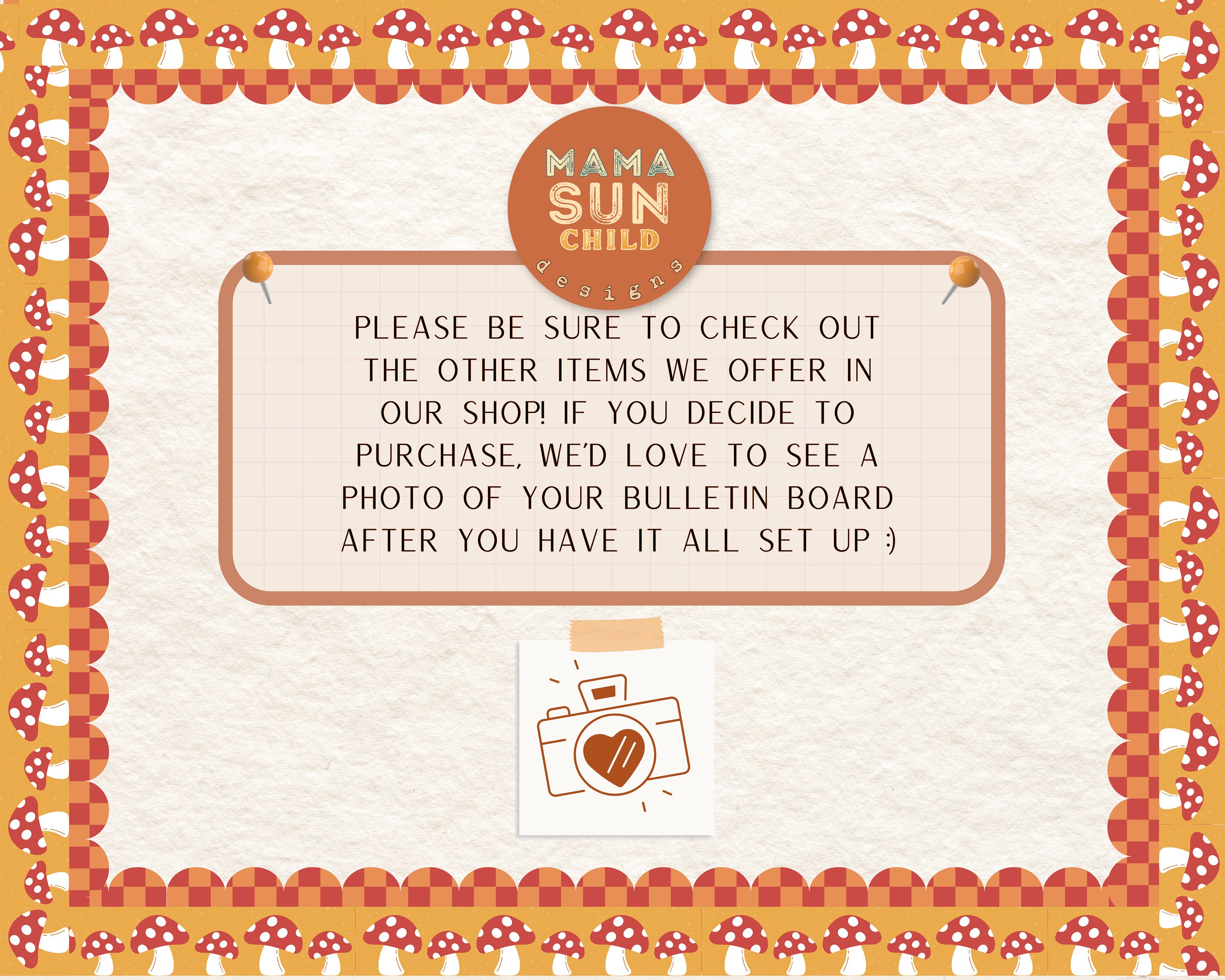 Retro Fall Bulletin Board Borders, Printable Classroom Decoration, Boho ...