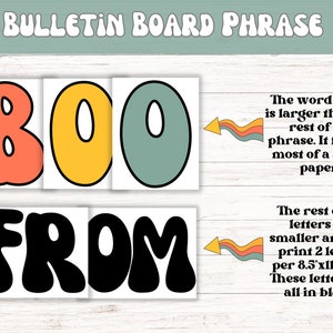 Groovy Halloween Bulletin Board Kit, Boho Retro Classroom Decor ...