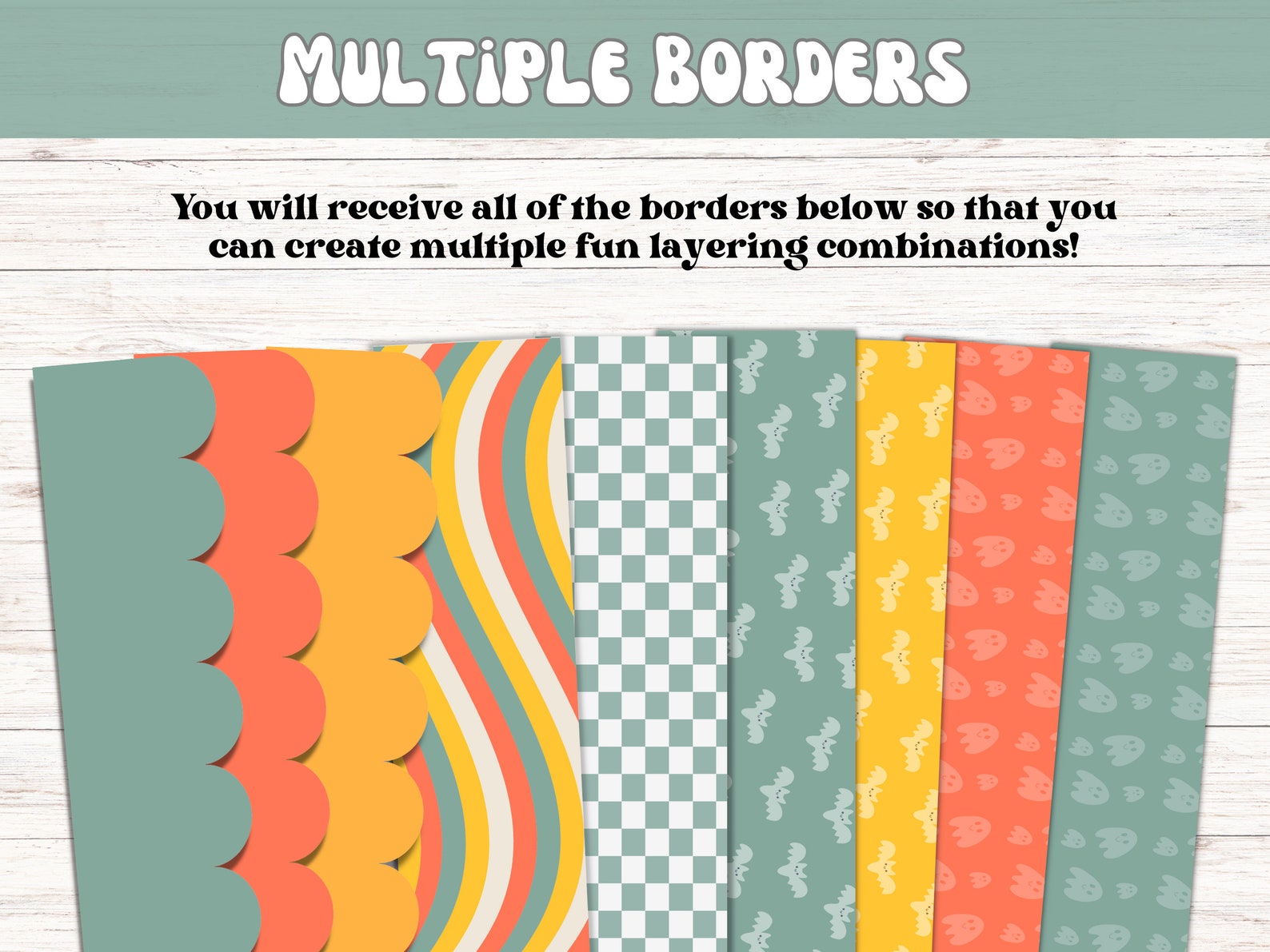 Groovy Halloween Bulletin Board Kit, Boho Retro Classroom Decor ...