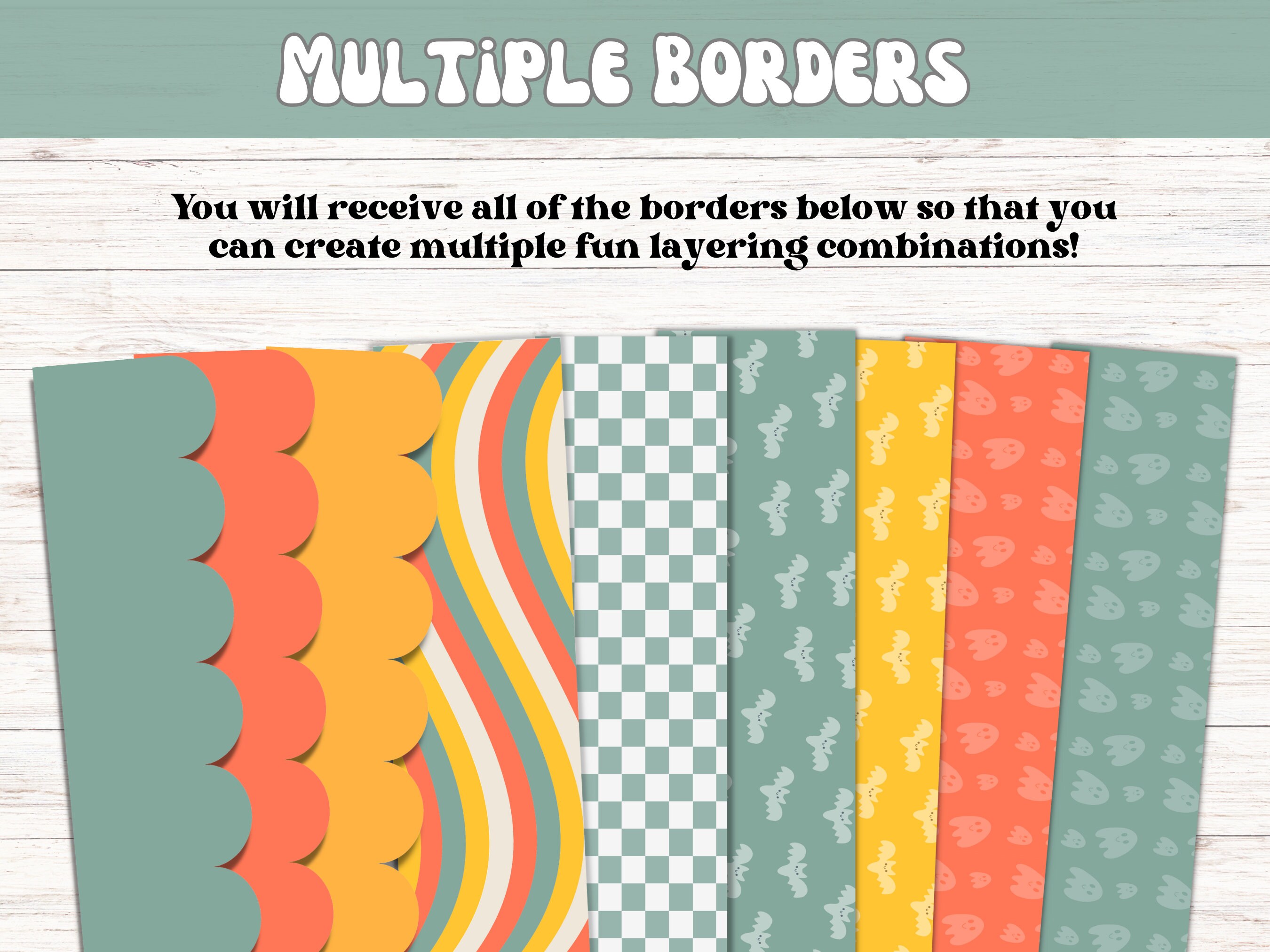 Groovy Halloween Bulletin Board Kit, Boho Retro Classroom Decor ...