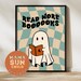 Retro Halloween Classroom Posters, Groovy October Art Print, Boho ...