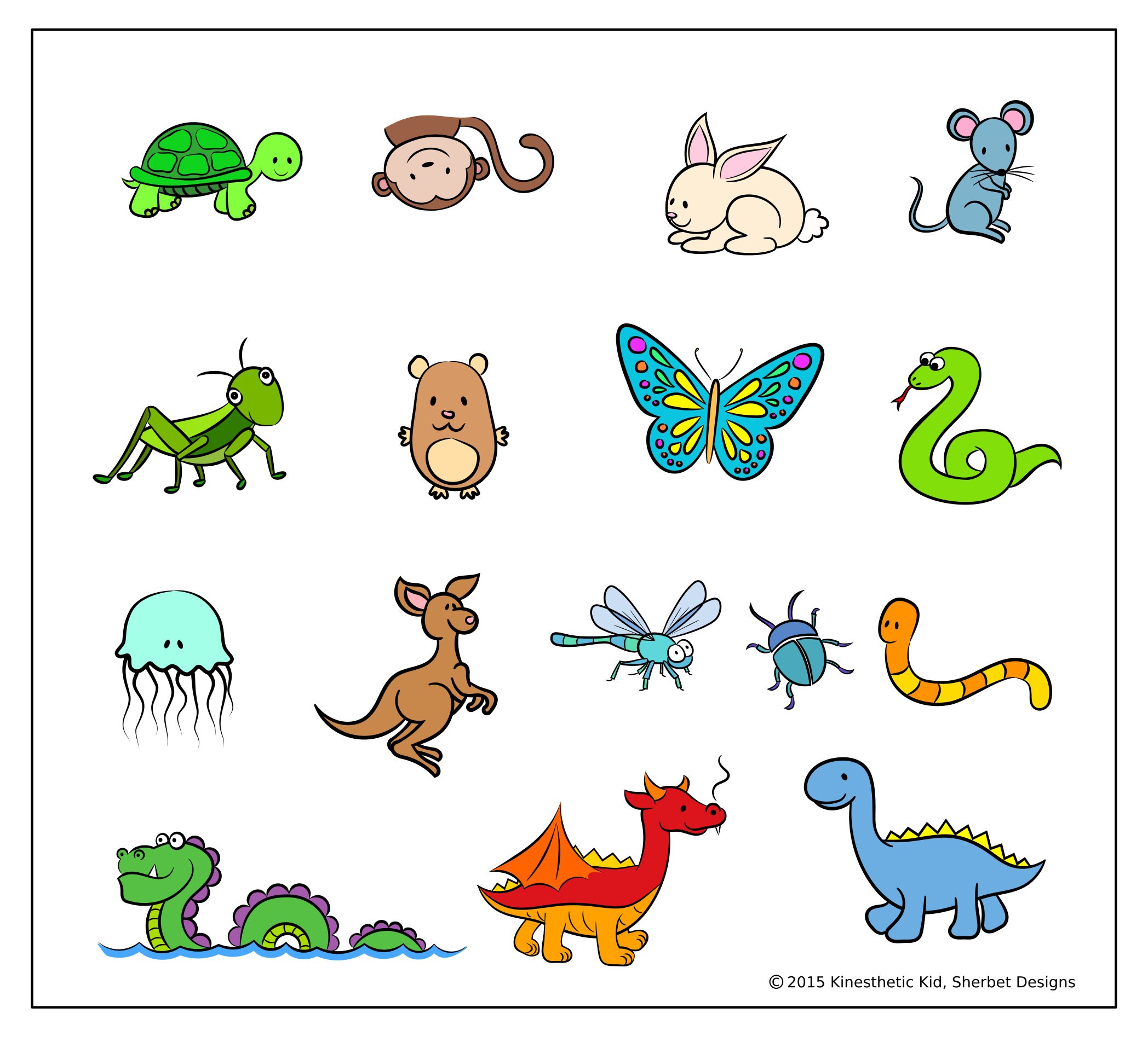 Clipart Critters 16 Images - Etsy