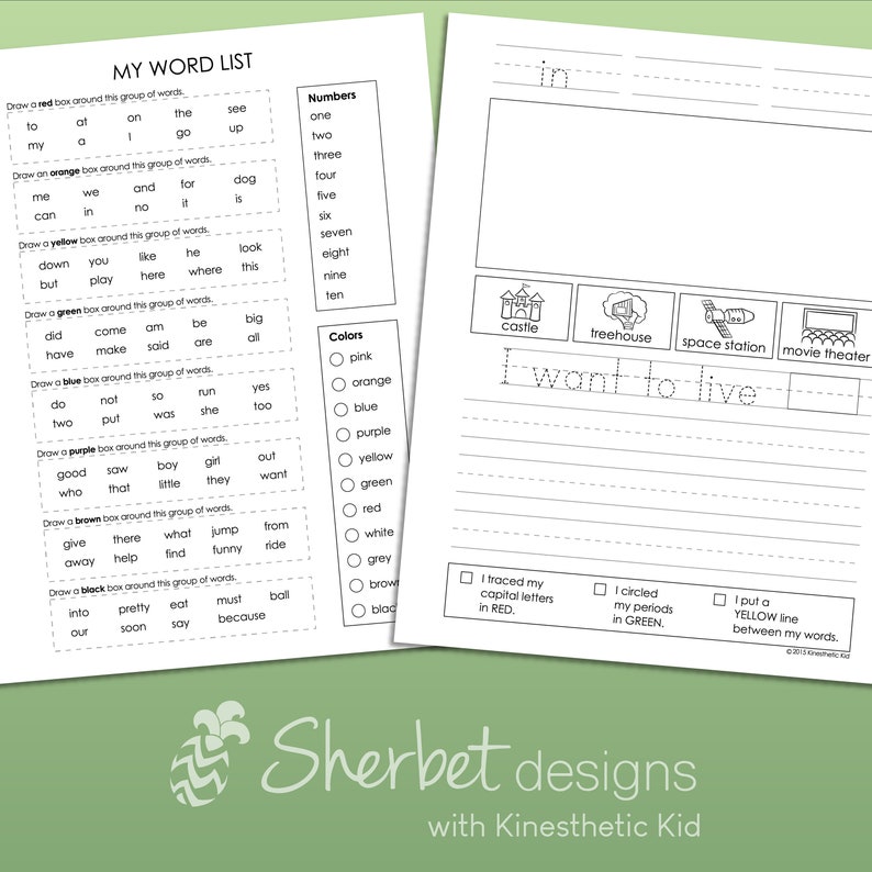 Sight Word Journals - Bundle of SIX - Etsy