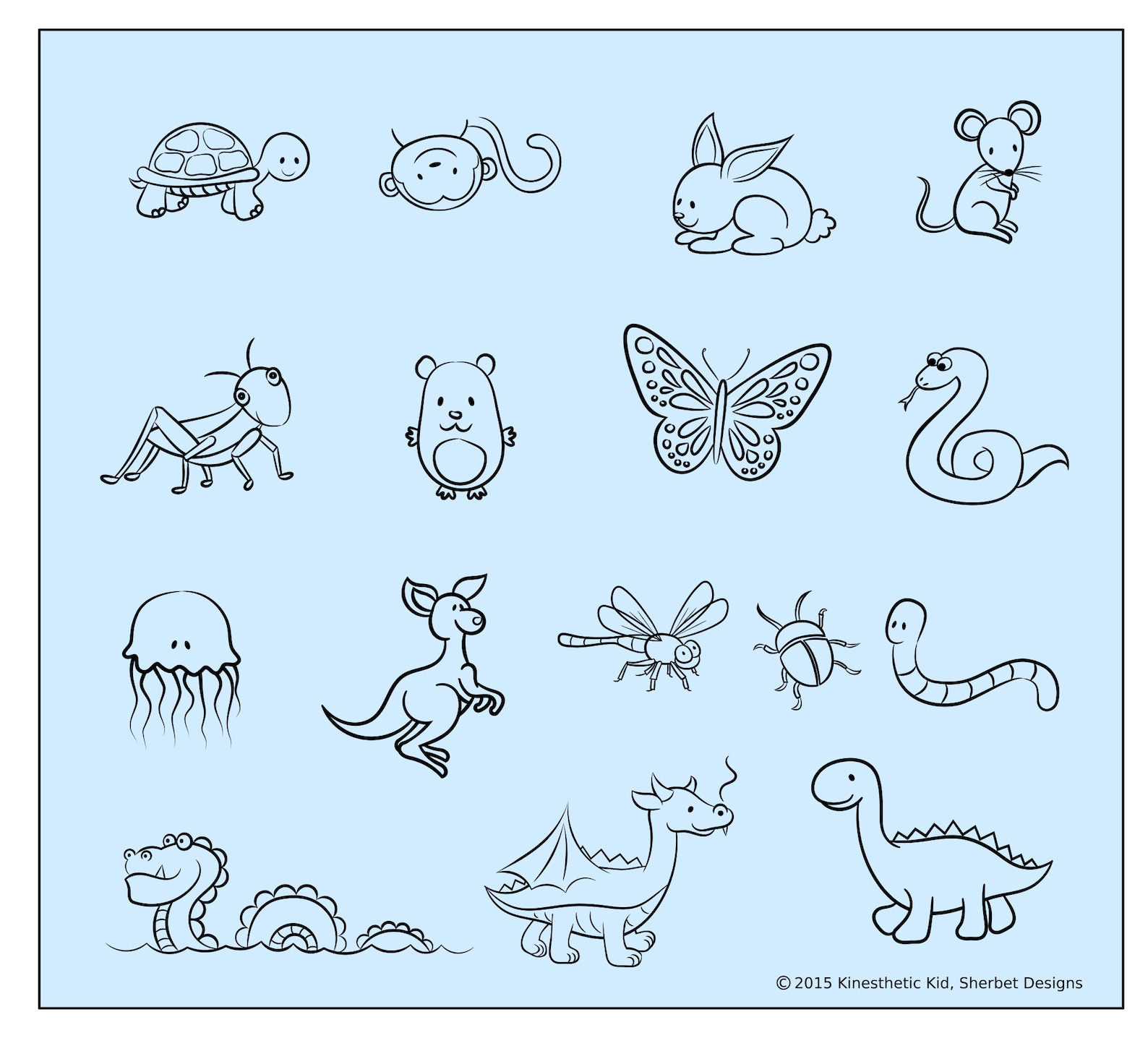 Clipart Critters 16 Images - Etsy