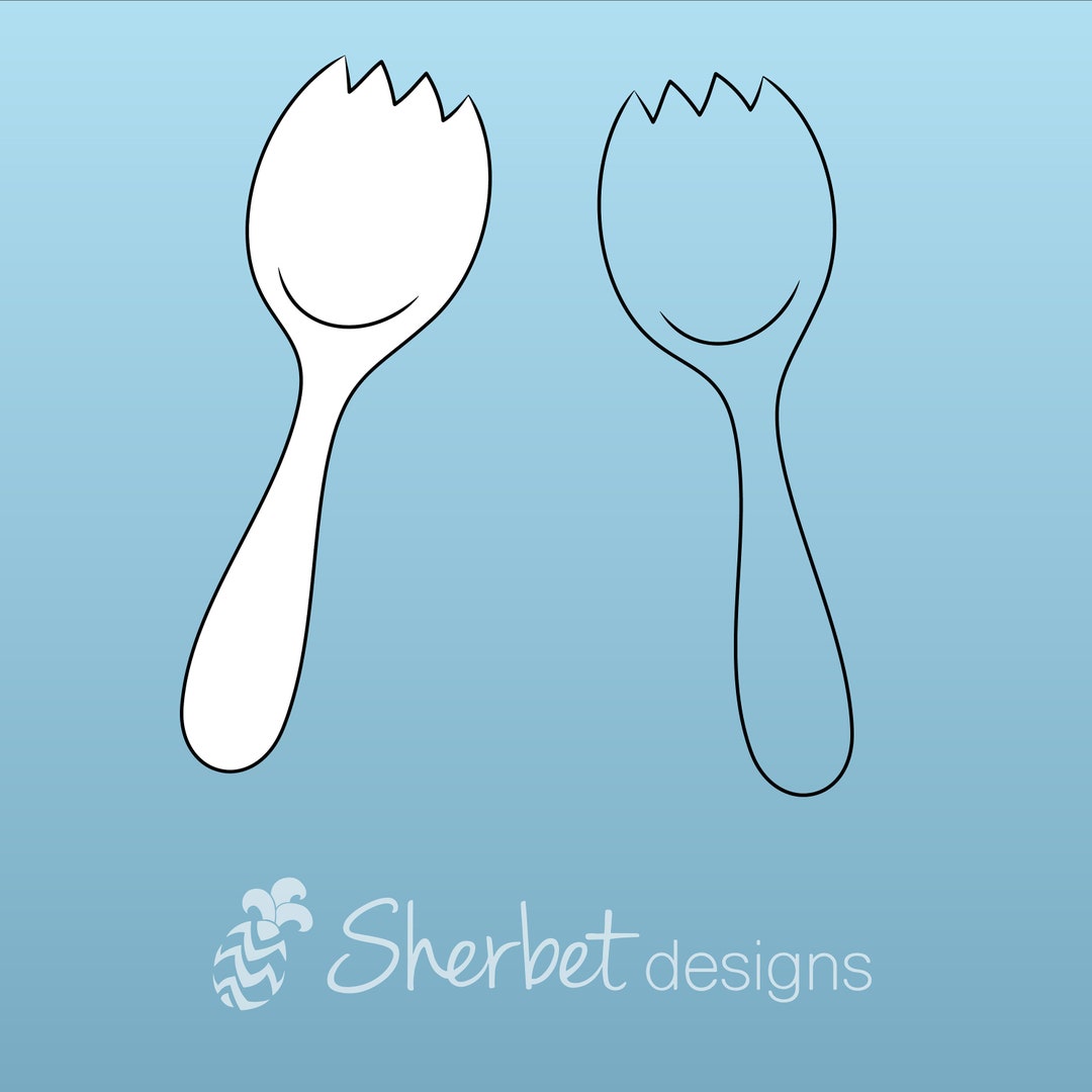 Clipart Spork - Etsy