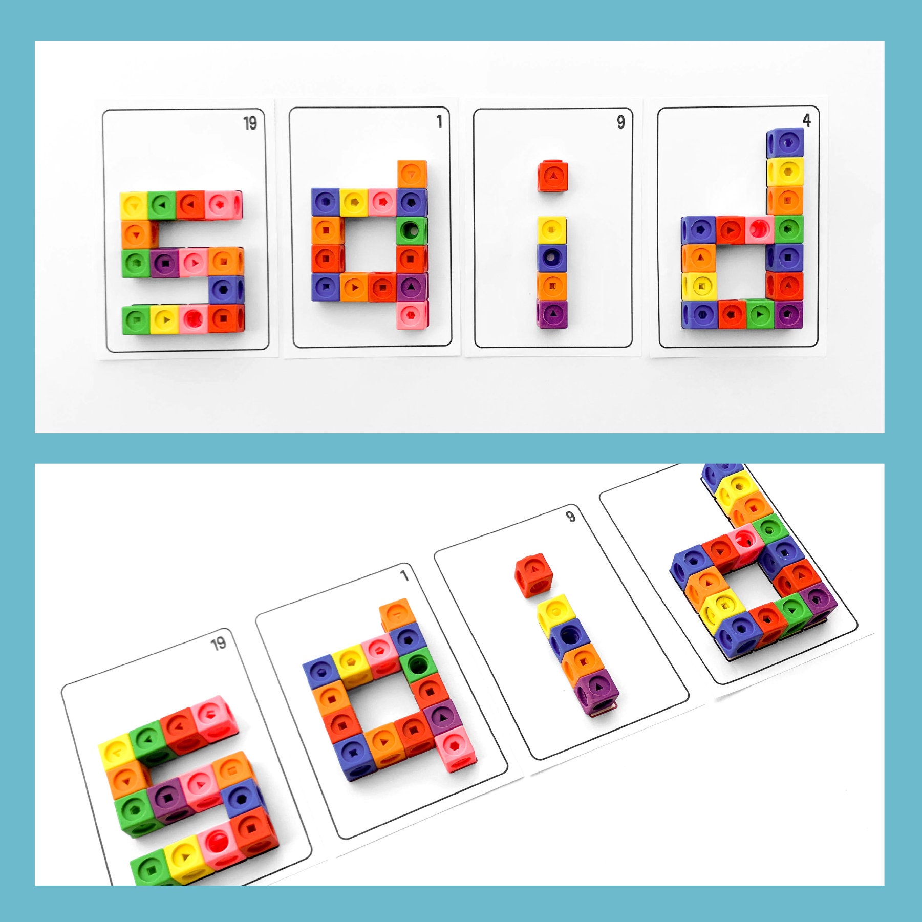 Build Sight Words With Snap/connecting Cubes - Upper and Lower Case ...
