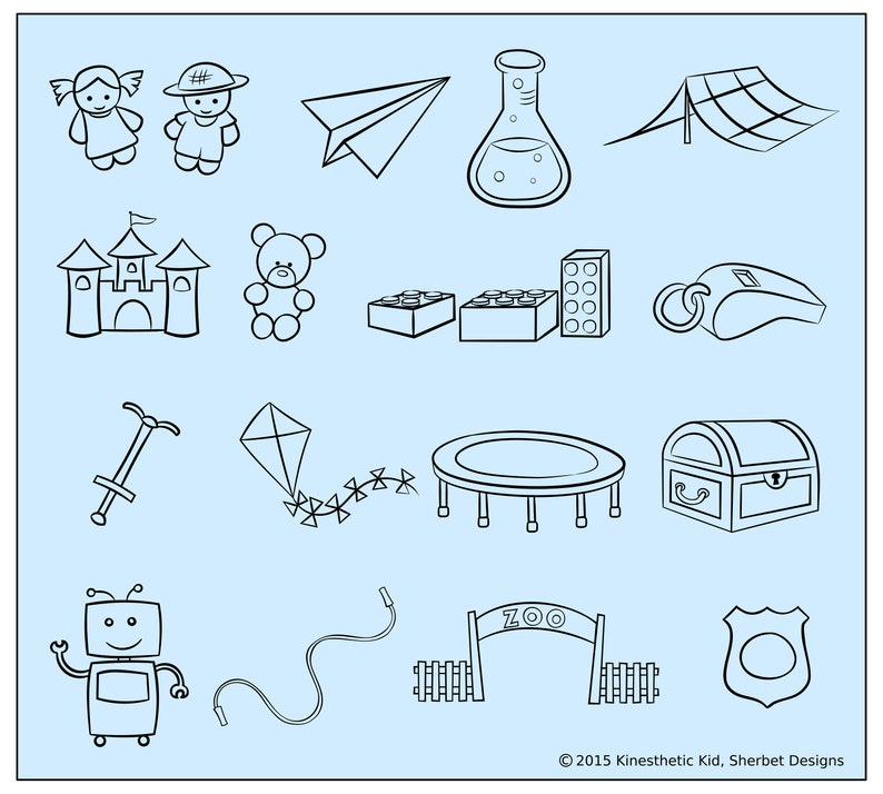 Clipart Playtime 16 Images - Etsy