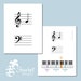 Staff Note Flash Cards for Piano - Etsy