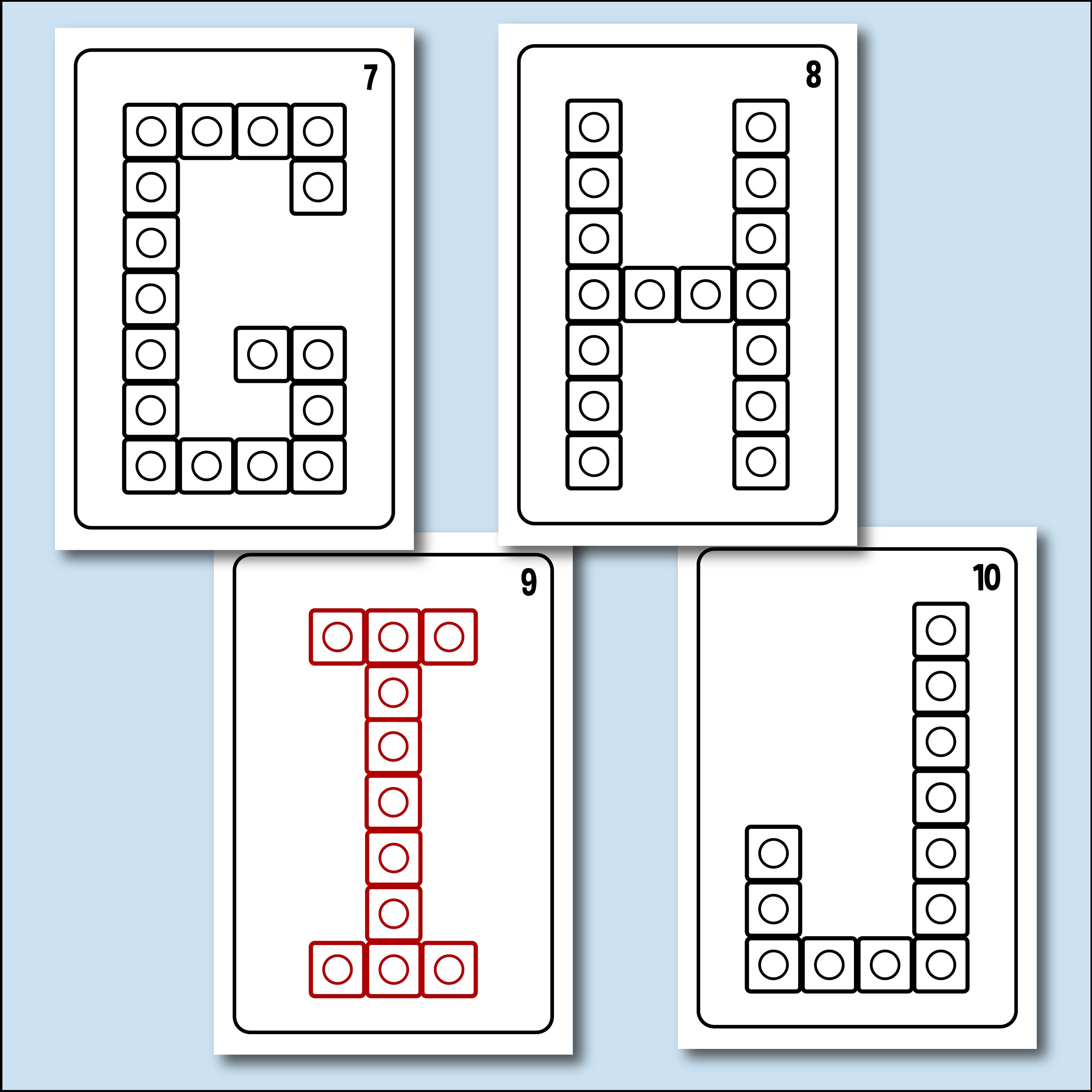 Build Letters and Words With Snap/connecting Cubes - Upper Case Letters ...