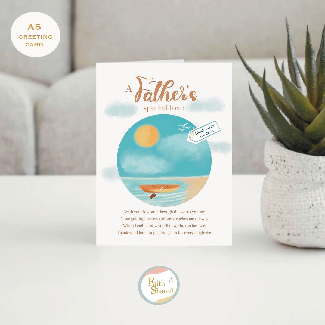 Fathers Day Card A Fathers Special Love Christian Greeting Card ...