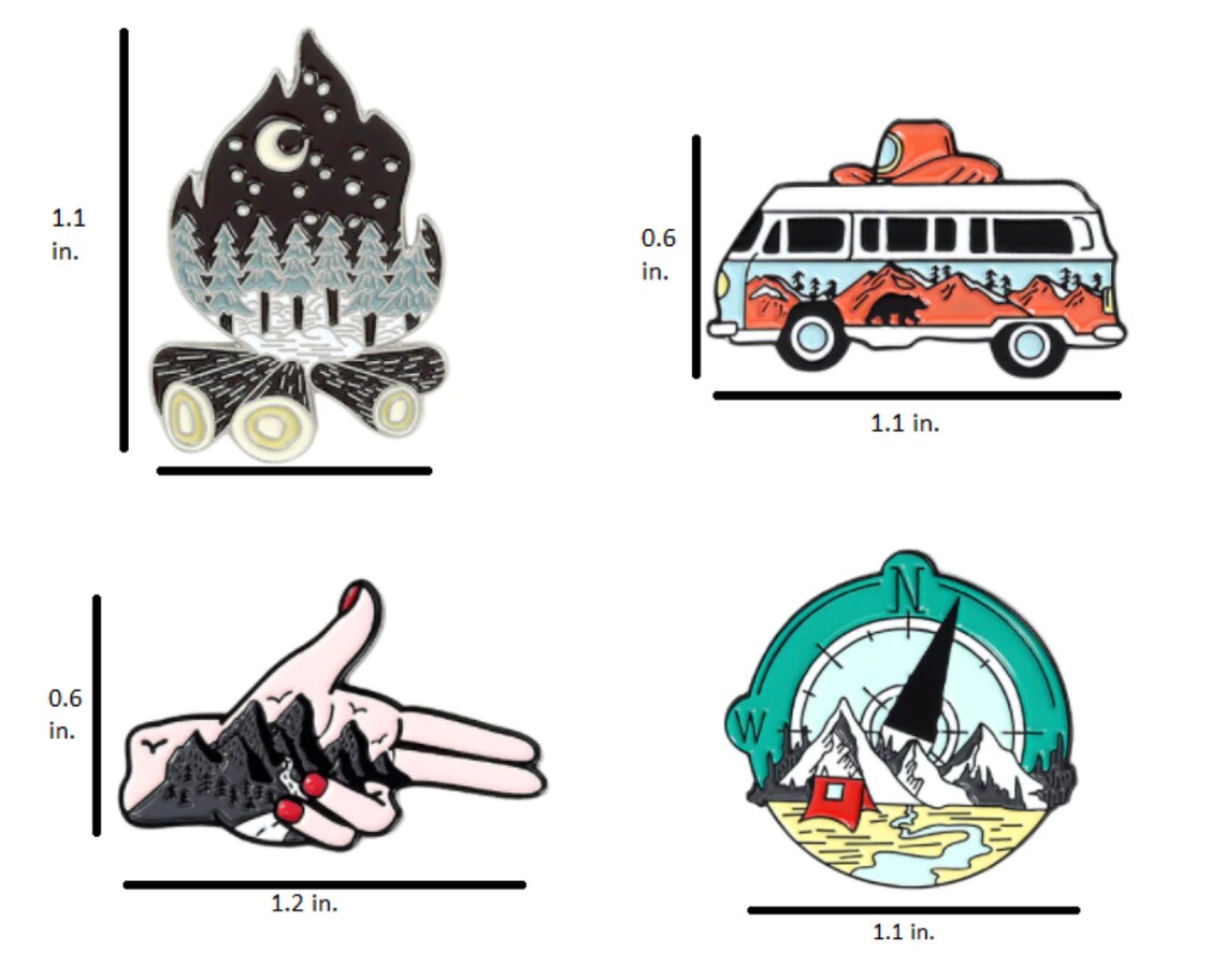 Camp Lover Pins Nature Lover Pins Camping Pins Outdoorsy - Etsy
