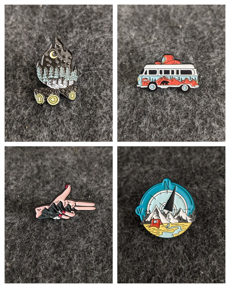 Camp Lover Pins Nature Lover Pins Camping Pins Outdoorsy - Etsy