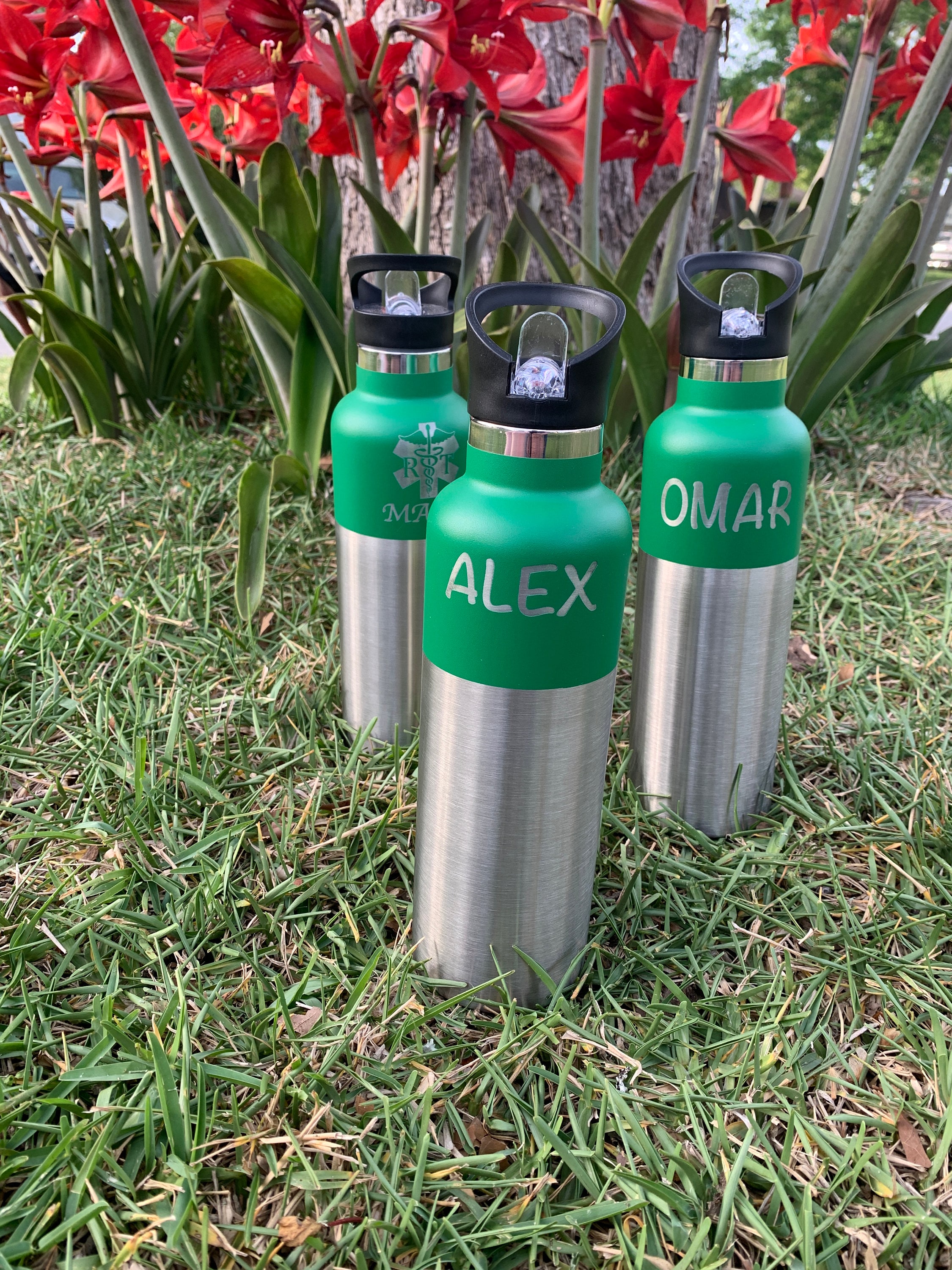 Oxygen Tank Water Bottle Novelty Respiratory Therapist Nurse RT Week ...