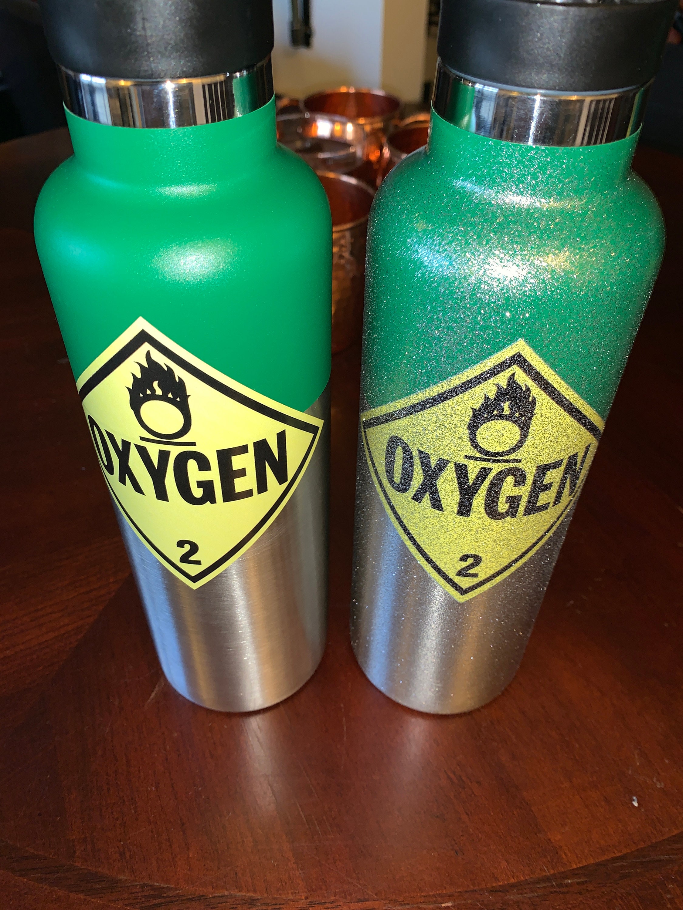 Oxygen Tank Water Bottle Novelty Customizable Double Walled - Etsy.de