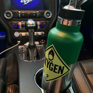 Oxygen Tank Water Bottle Novelty Customizable Double Walled Insulated ...