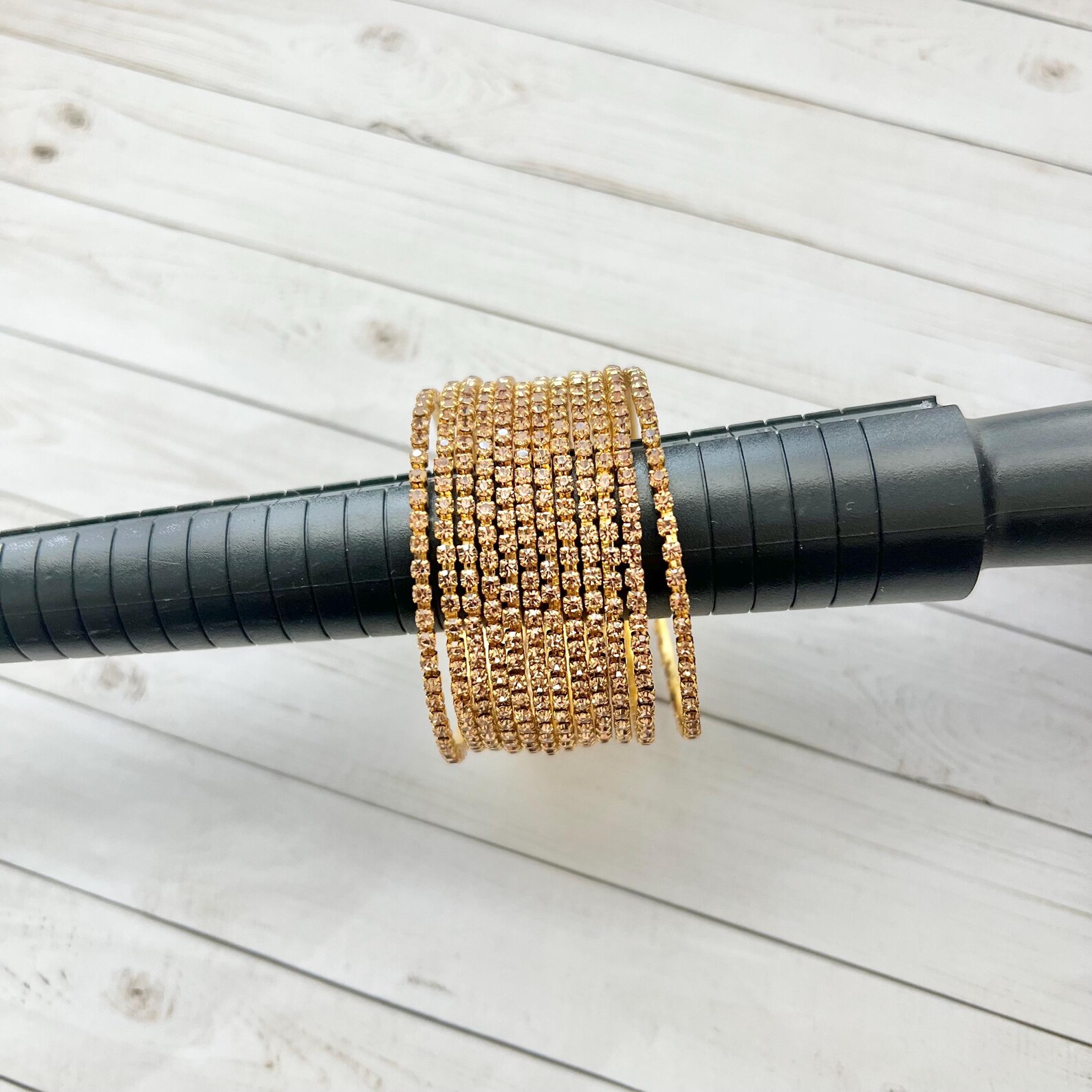 Kids and Baby Gold Rhinestone Bangles – Traditional Churiyan Set - Etsy
