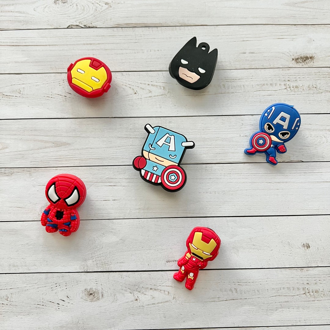Superhero Croc Shoe Charm Set. Superhero Jibitz. Marvel Movie Charms ...