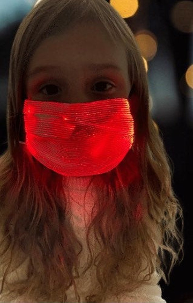 Kids Light Up Face Mask // Kids Party //Ages 3 14 // LED | Etsy