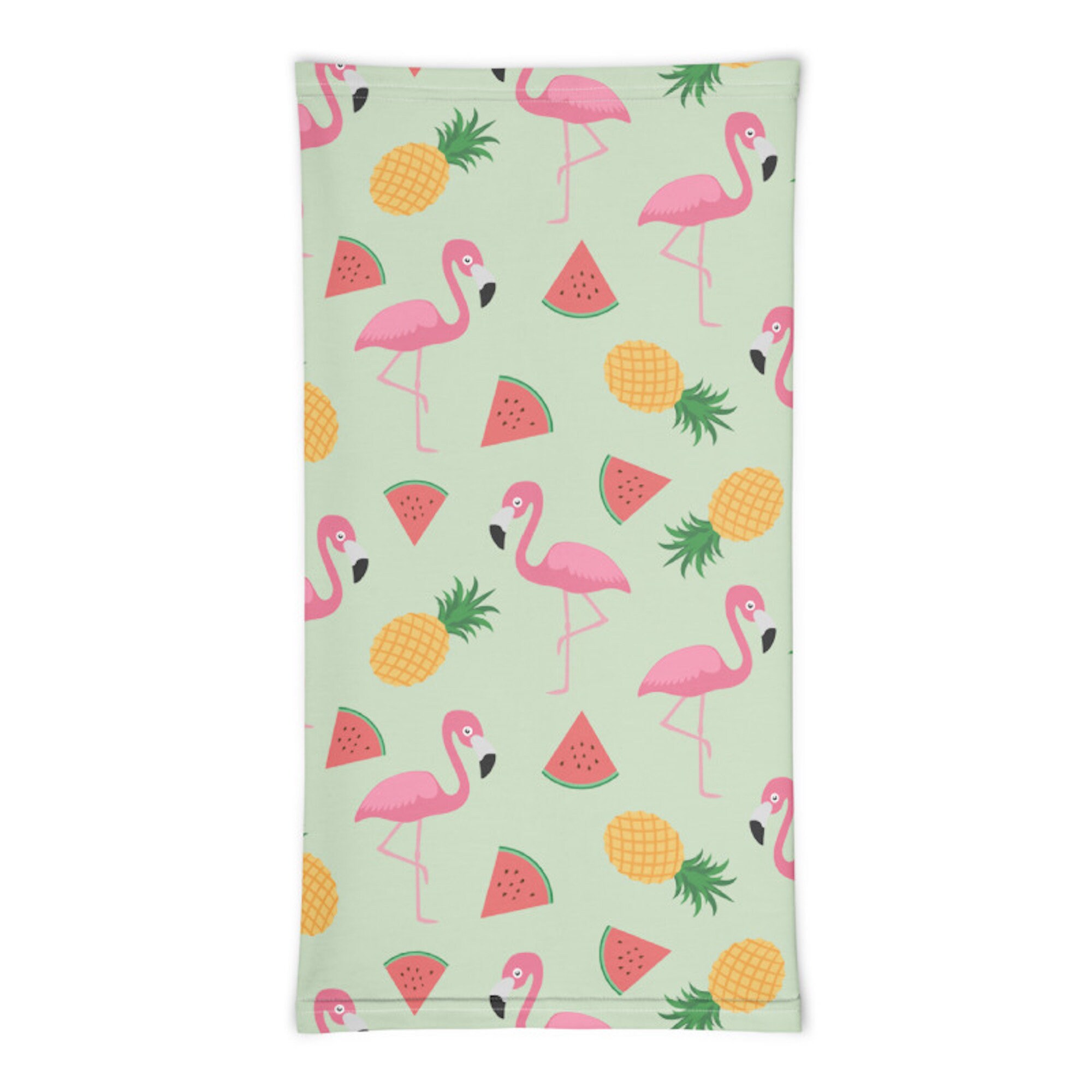 Neck Gaiter Face Mask Fashion Flamingo Melon Pineapple Etsy