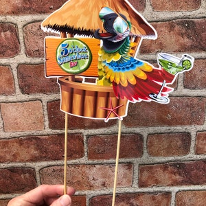 Parrot / Cake Topper / Margarita / Pirate / 50 / Great for Your Dessert ...
