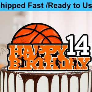 Basketball Cake Topper | Shipped to You | Basketball Birthday ...