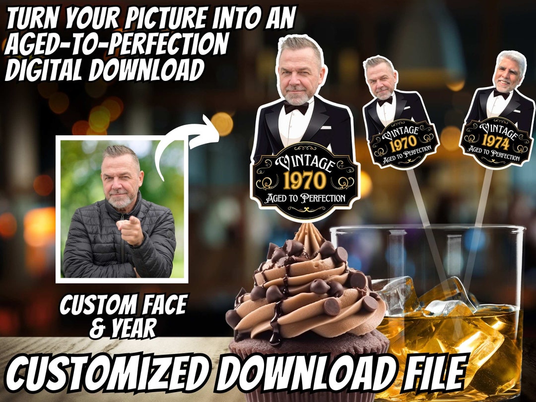 Printable Aged to Perfection Personalized Birthday Digital Download ...