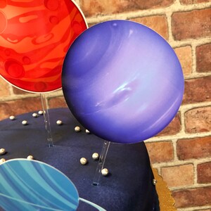 9 Planets and the Sun Solar System Card Stock Cake Toppers - Etsy