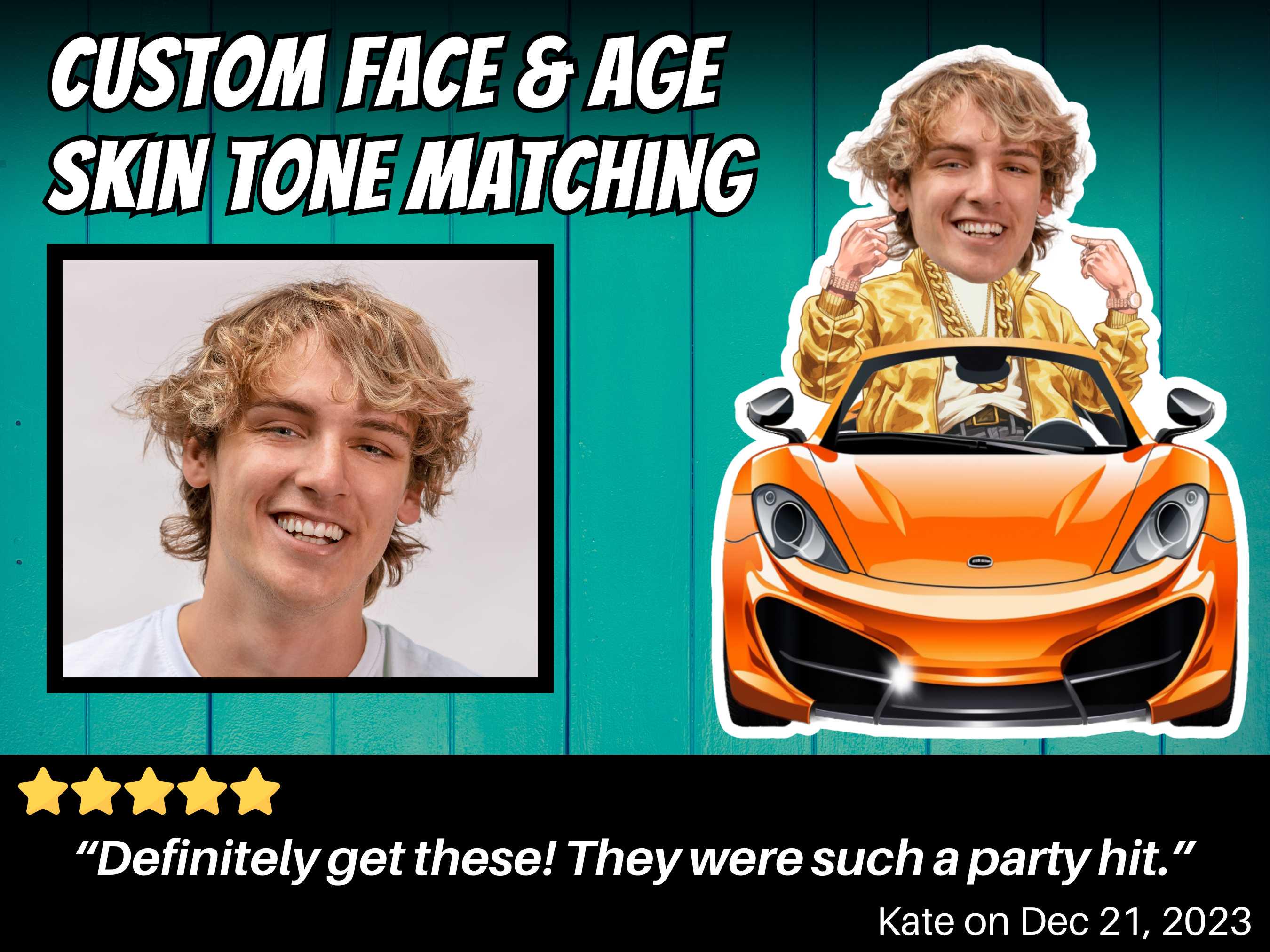 Printable Hip Hop Sports Car Cupcake Toppers Rapper With Fast Luxury ...