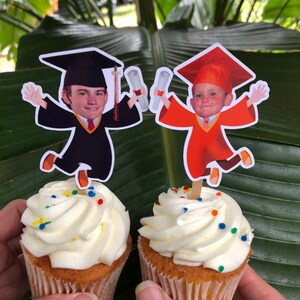 Funny Graduation Cupcake Toppers. / Graduate Party Gift/ Graduation ...
