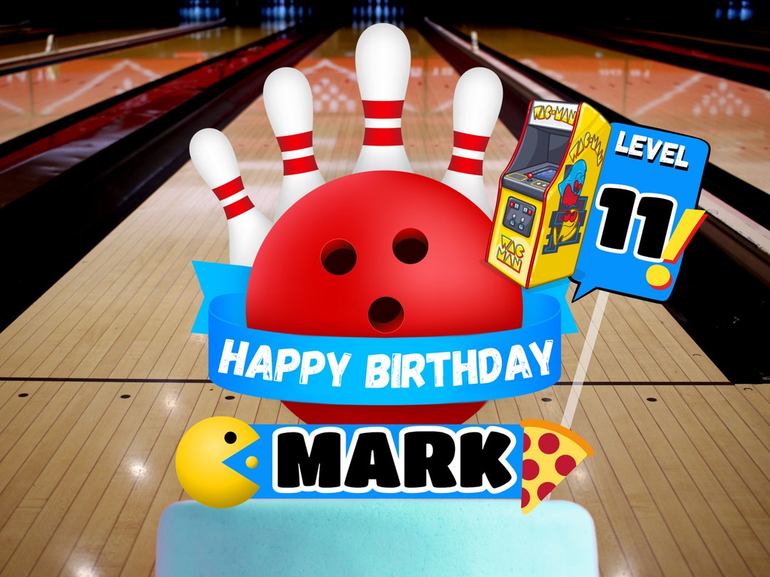 Bowling Cake Topper | Bowling Party Decoration | Birthday Bowling ...