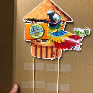 Parrot / Cake Topper / Margarita / Pirate / 50 / Great for Your Dessert ...