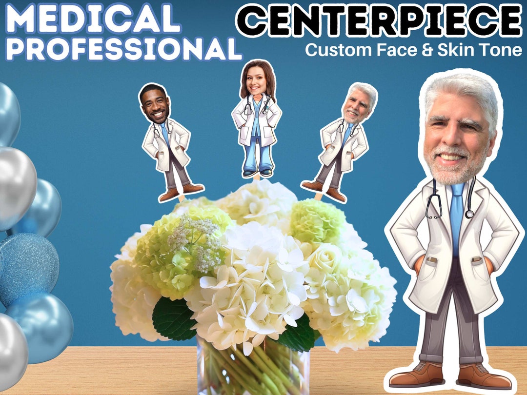 Doctor Party Decor Centerpiece for Nurse or Doctor Themed Party ...