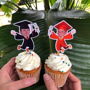 Funny Graduation Cupcake Toppers. / Graduate Party Gift/ Graduation ...