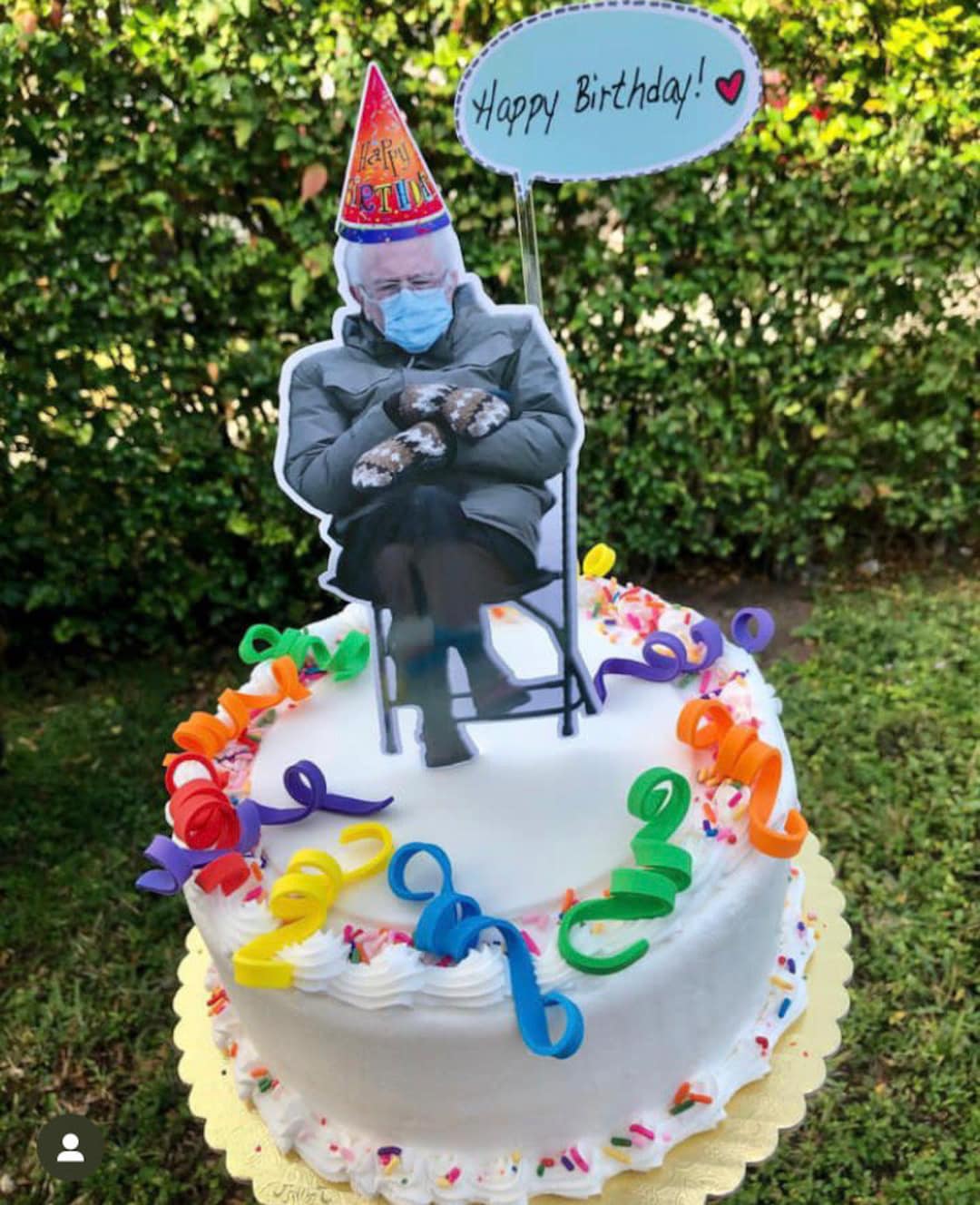 Bernie Sanders Birthday Cake Topper Decoration With Short Custom ...