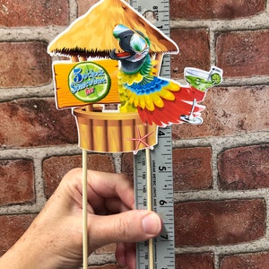 Parrot / Cake Topper / Margarita / Pirate / 50 / Great for Your Dessert ...