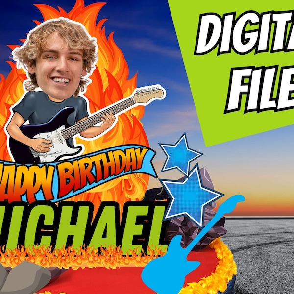 Rockstar Printable Party Decorations - Etsy