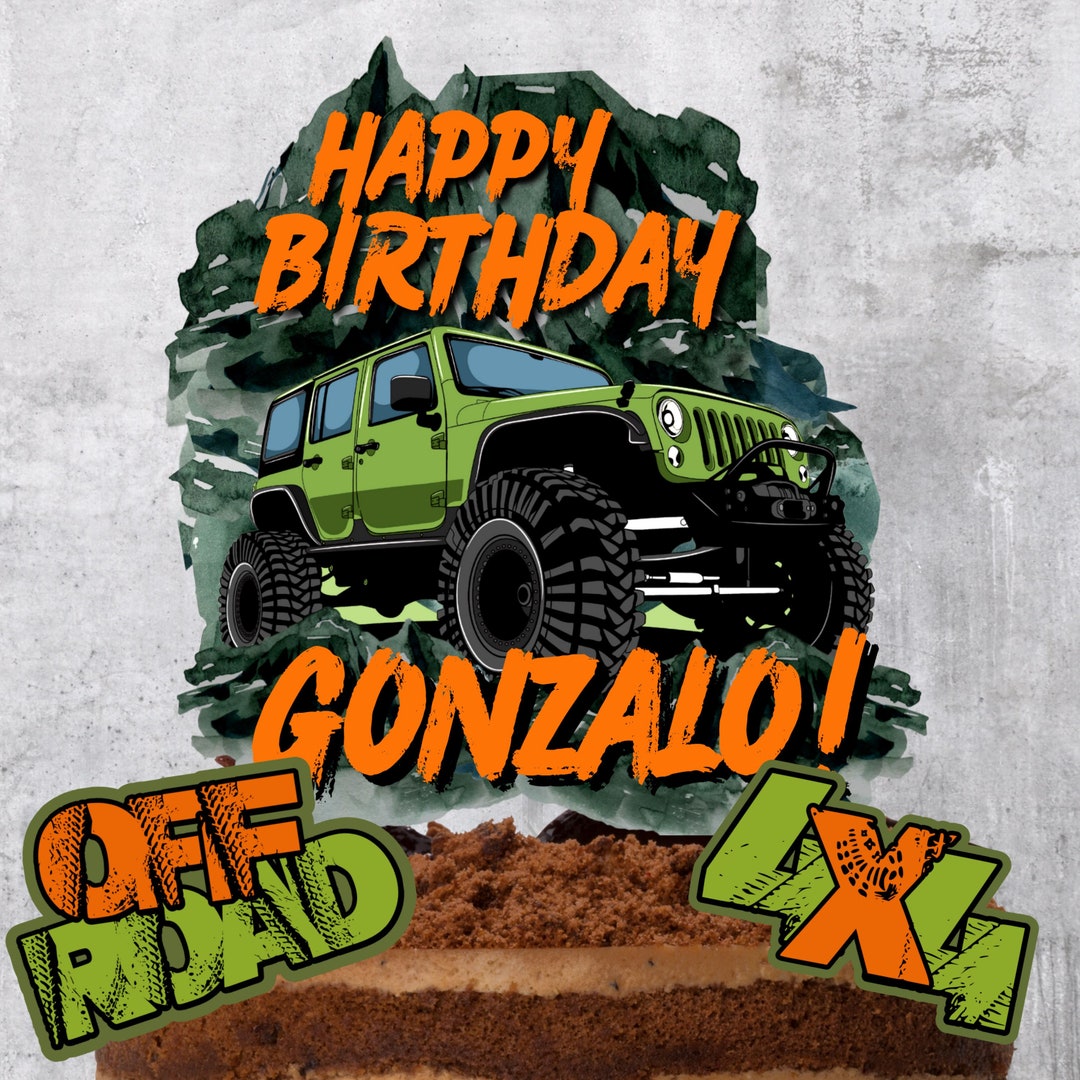 Off Road Cake Topper off Road Truck Printable Personalized - Etsy