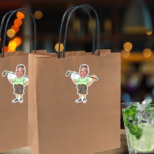 Funny Golf Stickers Personalized With Face on Golf Caricature Custom ...