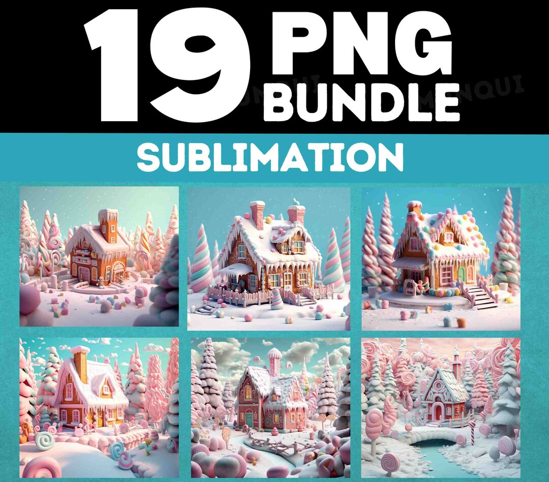 Printable Christmas Gingerbread House Digital Download PNG Xmas ...