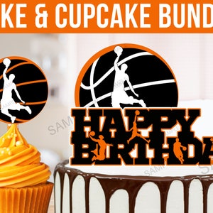 Basketball Cake Topper | Printable Custom Age | Instant Download ...