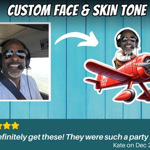 Printable Pilot Cupcake Plane Toppers Party Airplane and Pilot With ...