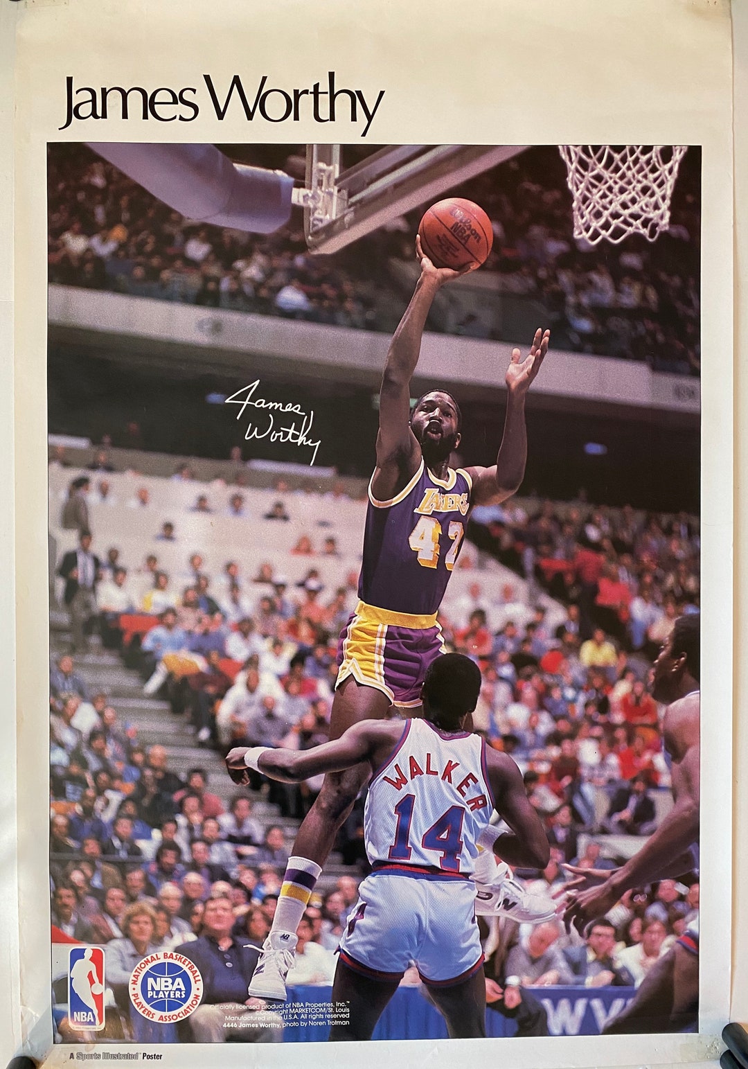 Vintage James Worthy 1980s Sports Illustrated Poster Original - Etsy