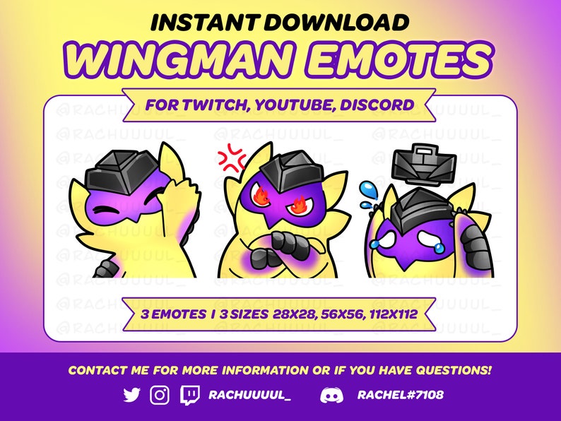 3 Wingman Emotes for Twitch | Discord | Youtube | Valorant Emotes ...