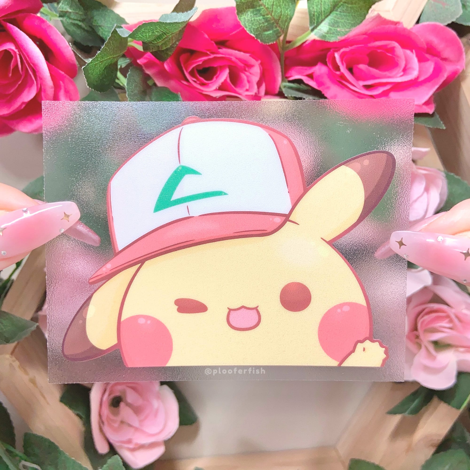 Pikachu Holding A Rose