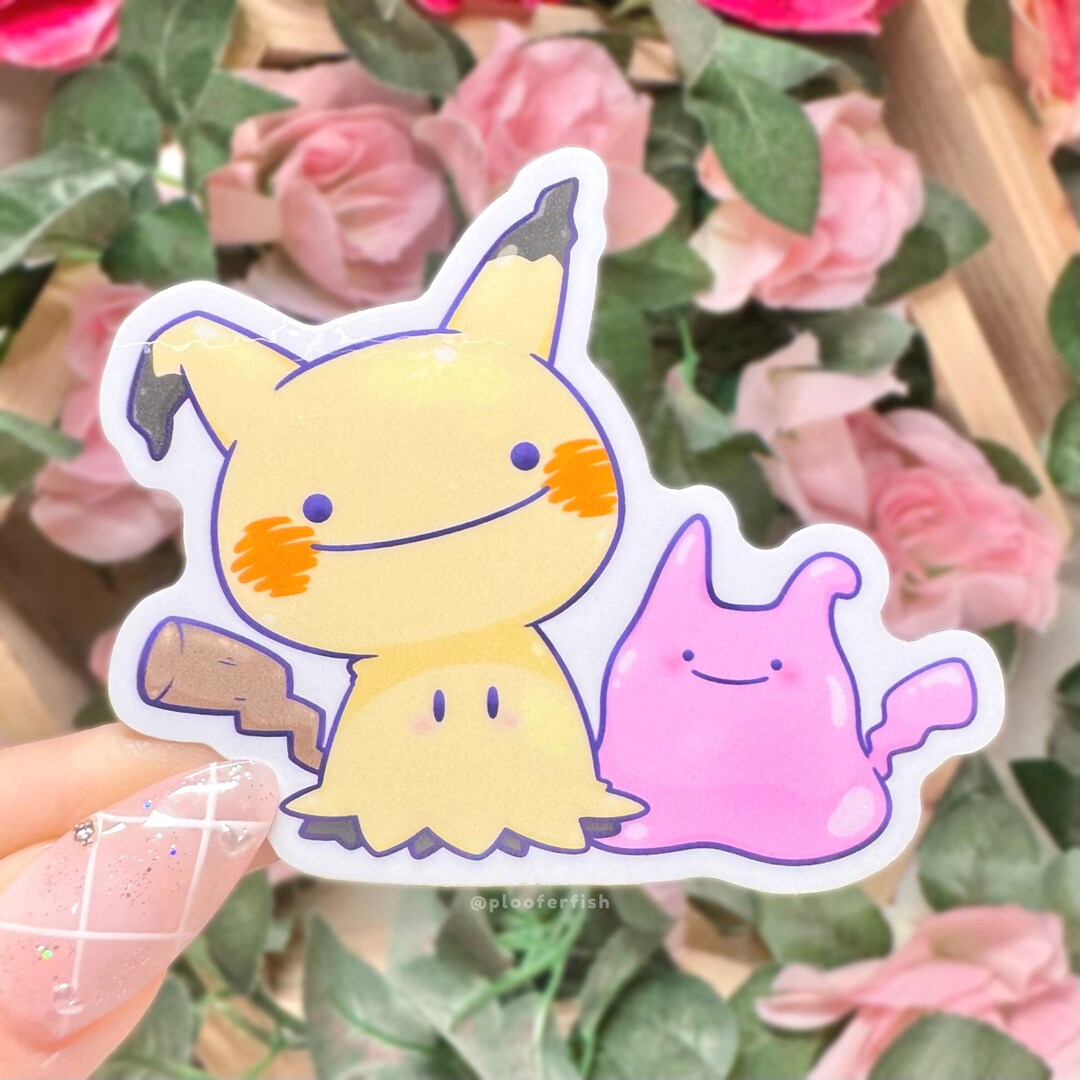 Ditto Mimikyu Stickers | BUY 3 GET 1 FREE | Cute Glossy Waterproof ...