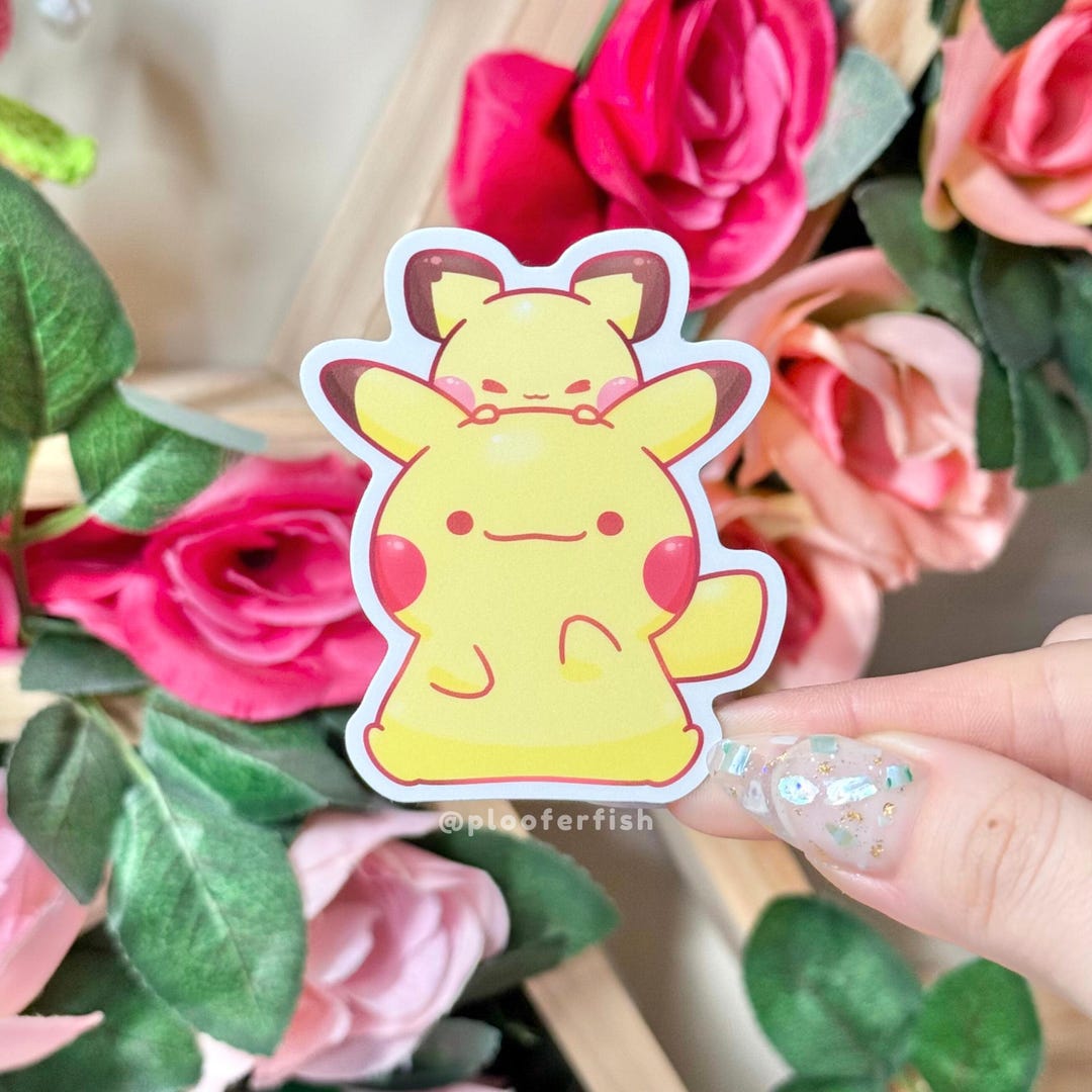 Dittochu & Pichu Stickers | BUY 3 GET 1 FREE | Cute Matte Waterproof ...