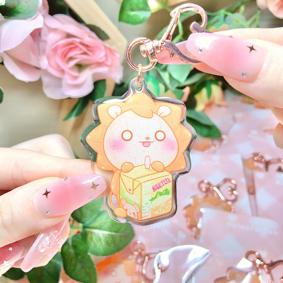 Maplestory Scarlion Lemon Tea Glitter Acrylic Charms Double-sided ...
