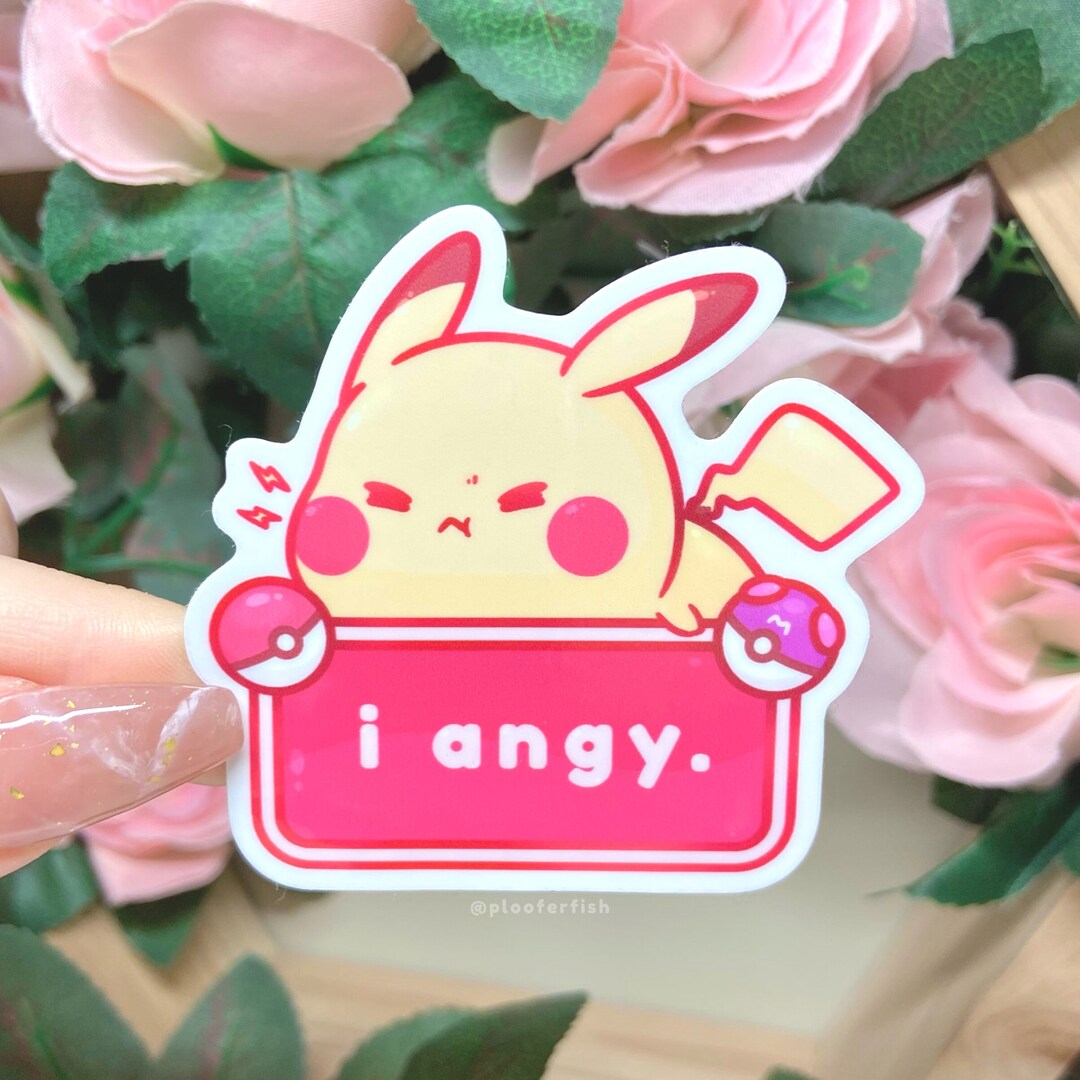 I Angy. Pika Stickers BUY 3 GET 1 FREE Cute Glossy Waterproof ...